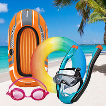 Beach & Water Accessories | Swim Ring, Beach Boat & Ball, and Many More ...