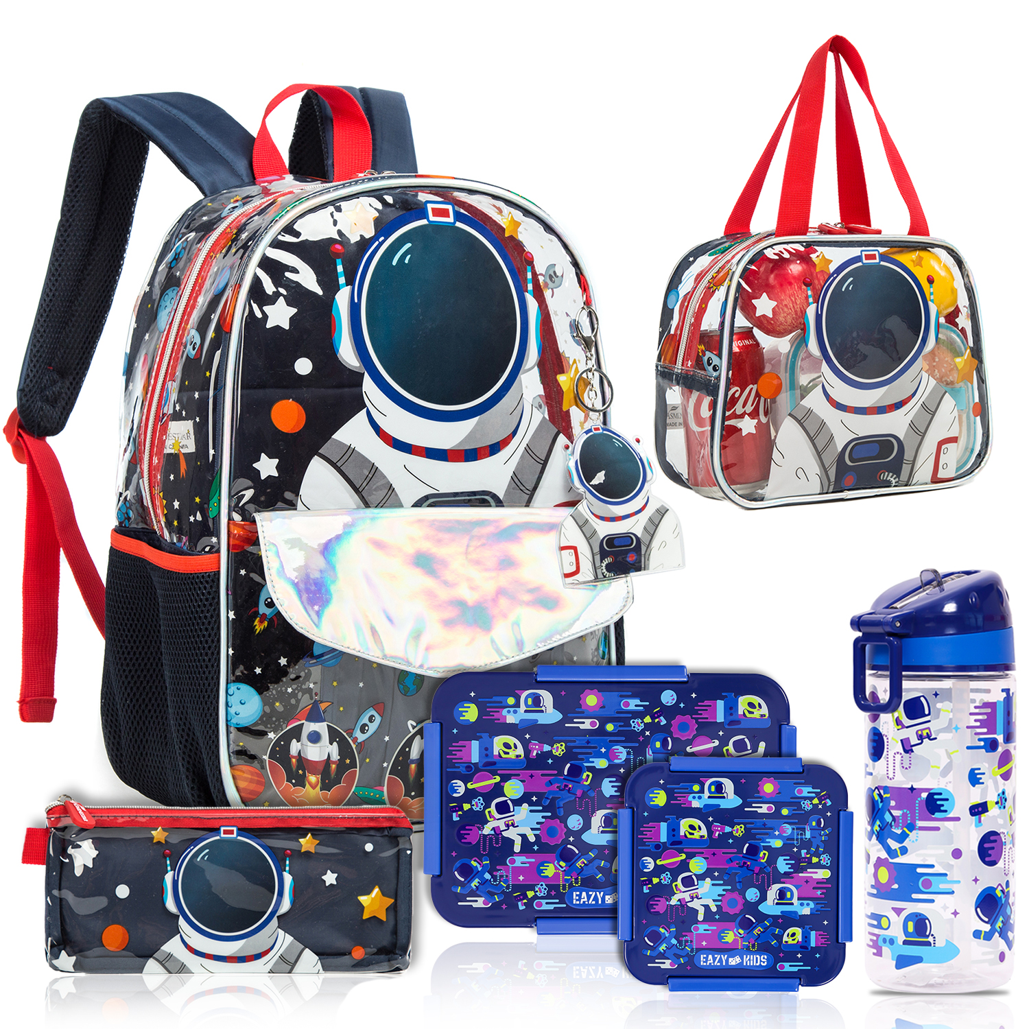 Buy Eazy Kids Back to School Combo Set of 6 Space - Blue Online ...
