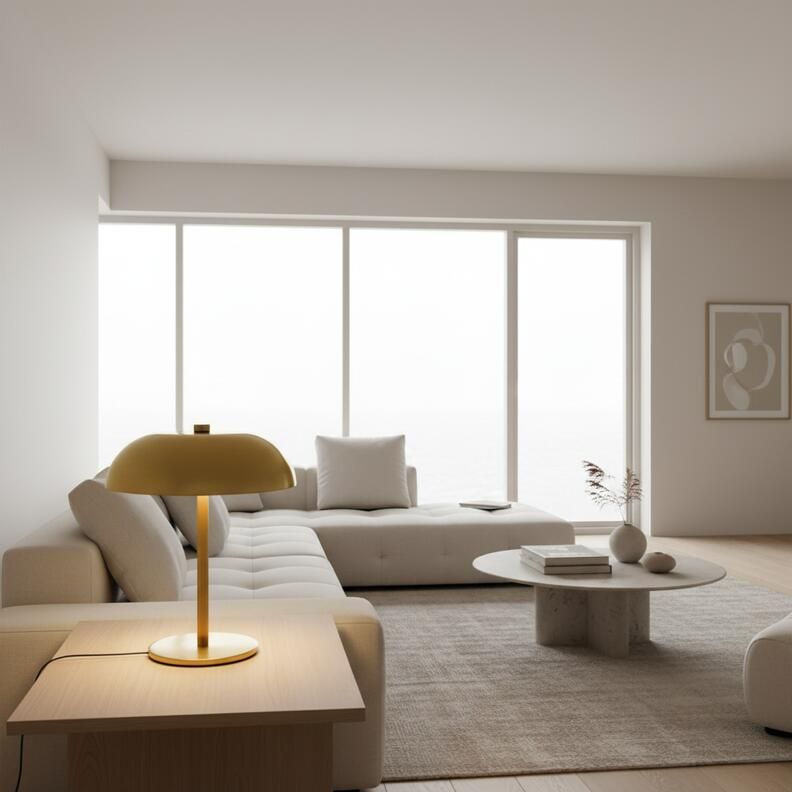 اشترِ Oslo Led Wireless Table Lamp ML256201 D15x28cm Brass Gold LED عبر ...