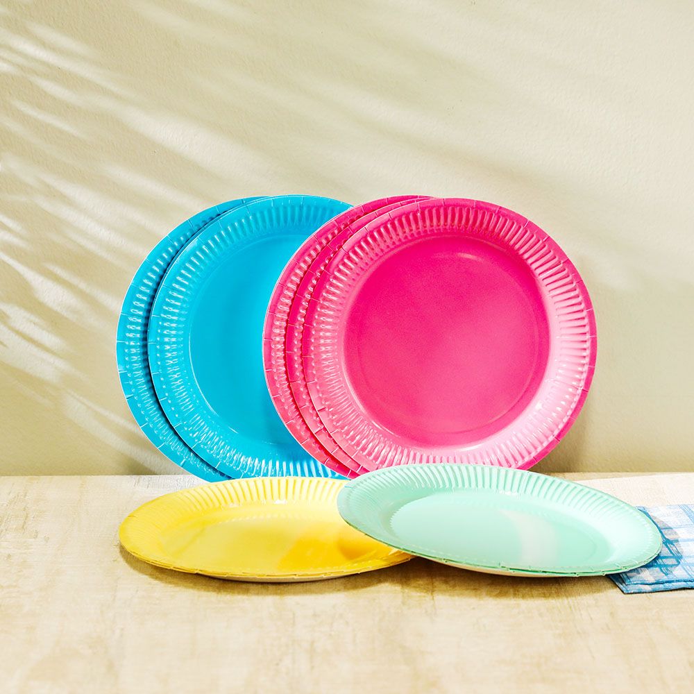 Buy Colors Plate 4pcs Set - 23cm - CY5655180 Online | Danube Home UAE
