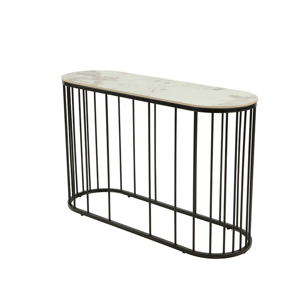 Buy Soho Ceramic Console Table - White/Black - With 2-Year Warranty ...