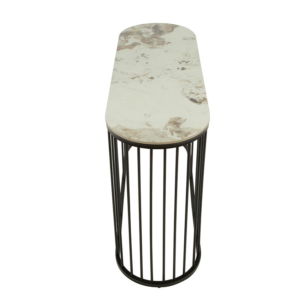 Buy Soho Ceramic Console Table - White/Black - With 2-Year Warranty ...