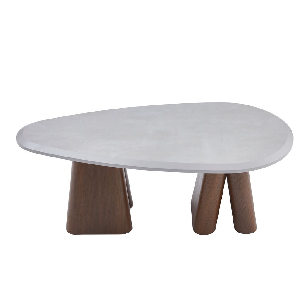 Buy Kumo Coffee Table - Light Grey/Walnut Veneer Online | Danube Home UAE