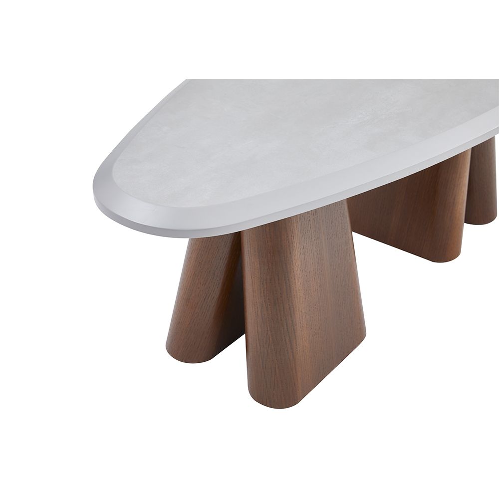 Buy Kumo Coffee Table - Light Grey/Walnut Veneer Online | Danube Home UAE