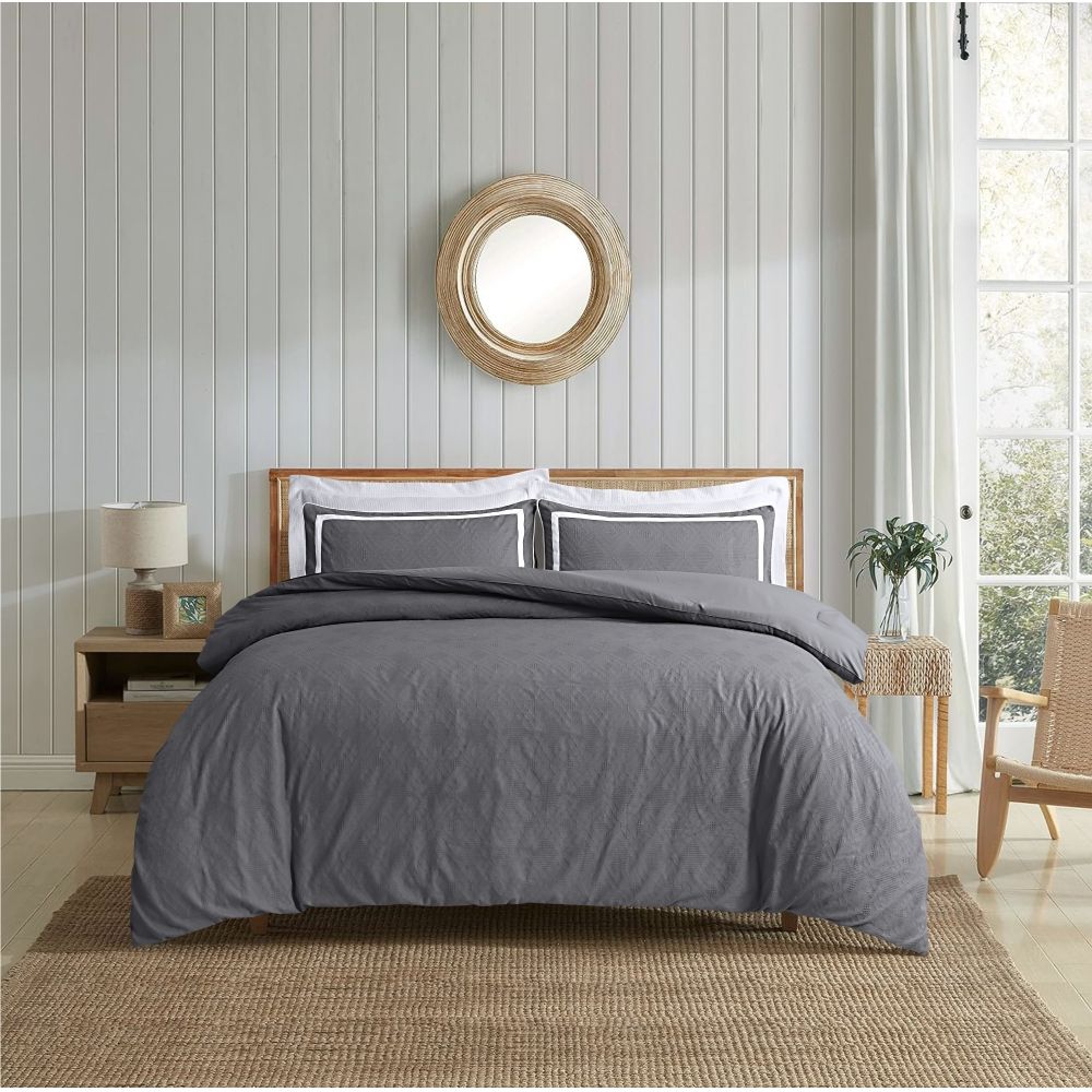 Buy Mystique Waffle Jacquard King Size Comforter BIAB Set of 6 ...