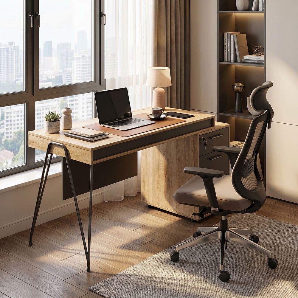 Shop Haslev Office Desk-Antique Oak-With 5-Year Warranty Online ...