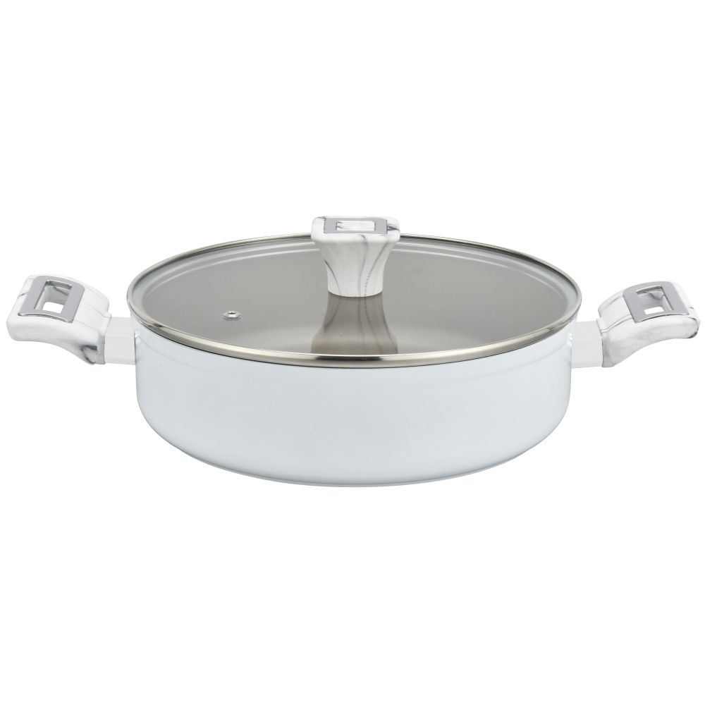 Buy Brilliant Shallow Pan With Lid 28X8 Cm Online | Danube Home UAE