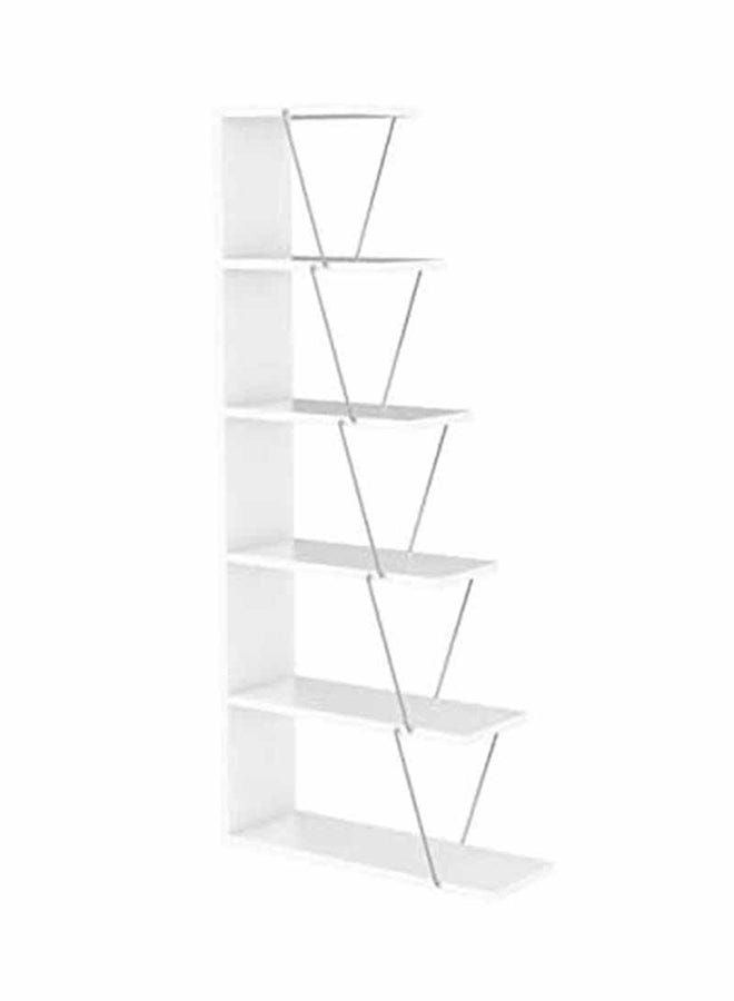 Buy Tars Mini Bookcase White Chrome 65x146x22cm Online | Danube Home UAE