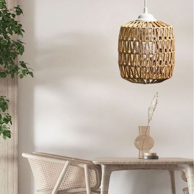 Buy Hand Woven Rattan Cage Pendant Light Cover With Aesthetic Design ...