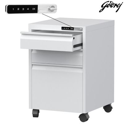 Godrej Mobile 3 Drawer File Cabinet with Advanced Touch Screen Digital ...