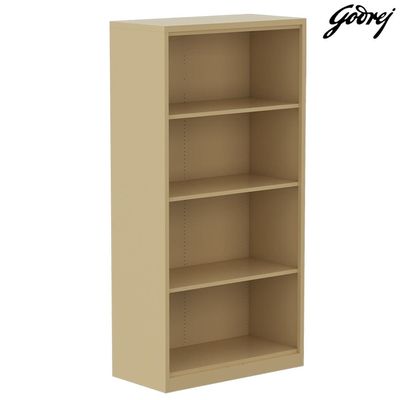 Godrej Full-Height Open Steel Bookcase with Adjustable Shelves, Heavy ...