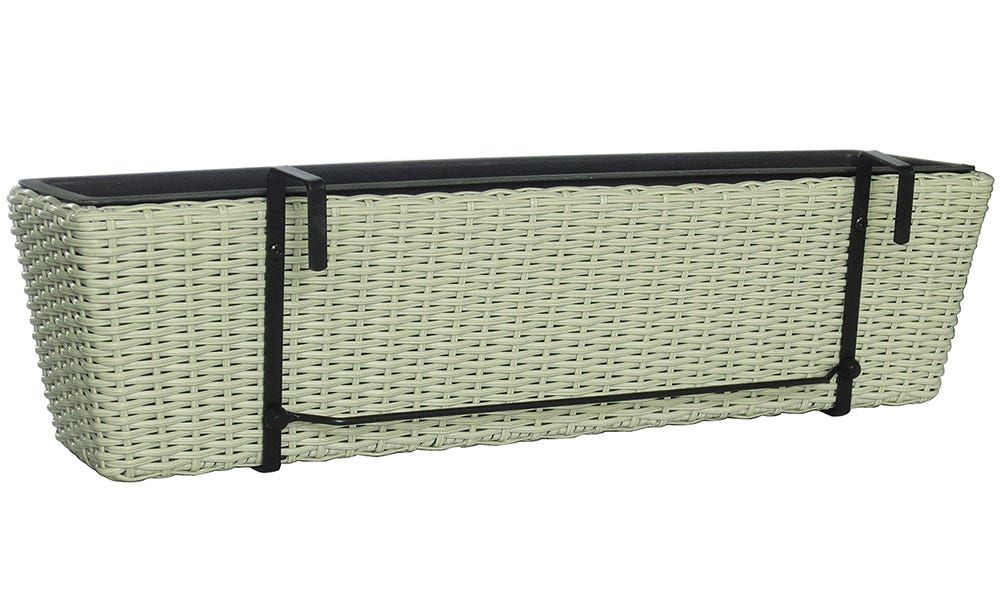 Buy Polyrattan Pot- 20106C-81 White Online | Danube Home UAE