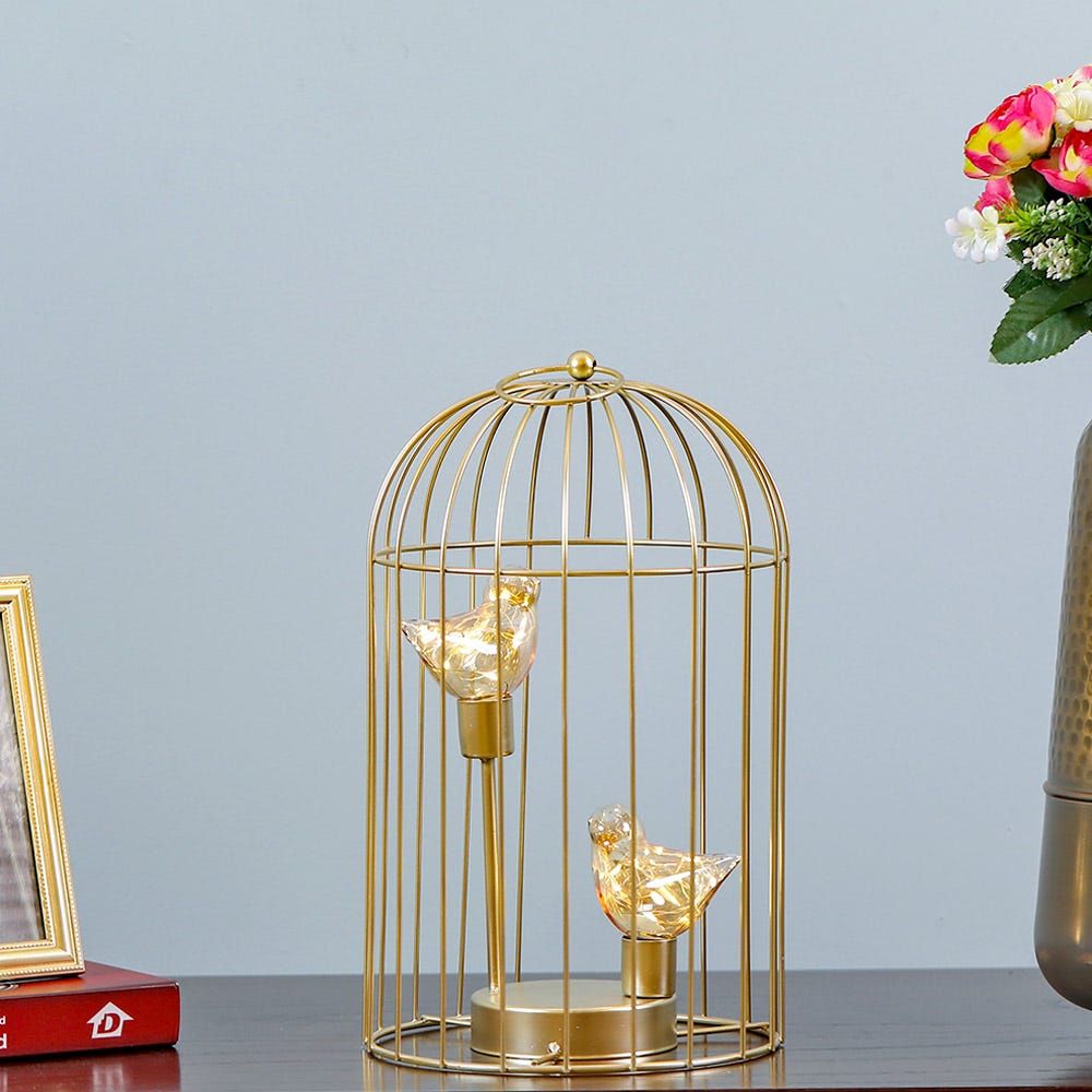 Buy Louis Birds Cage Led Light Gold Online | Danube Home UAE