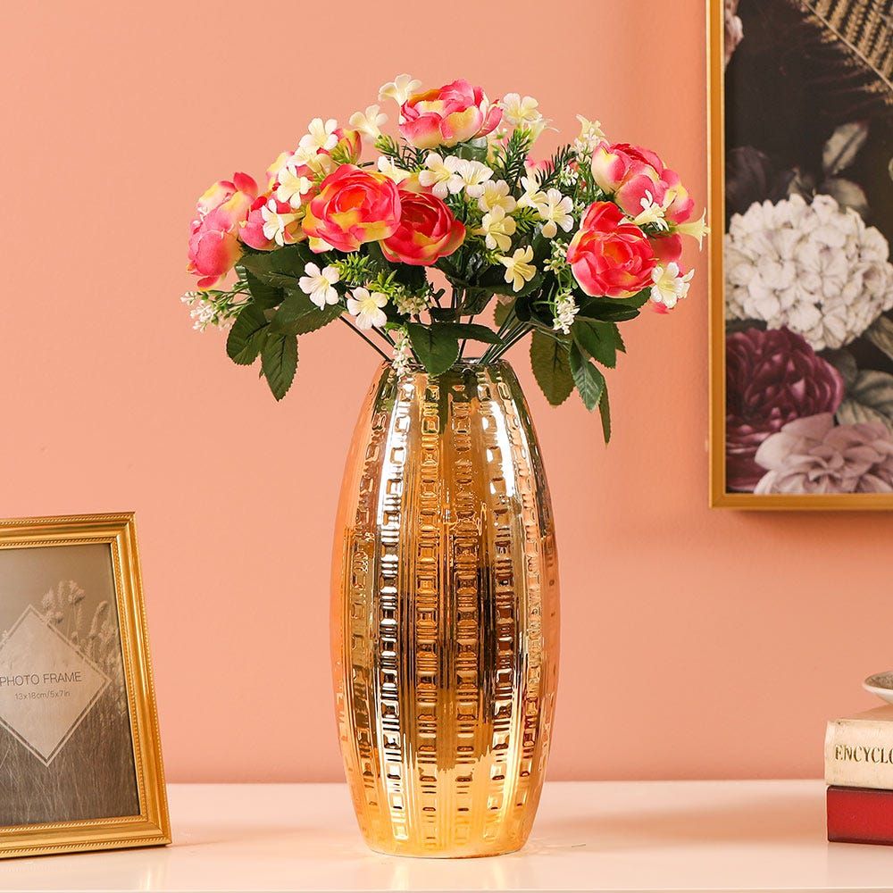 Buy Maxime Bullet Shaped Vase- Gold Online | Danube Home UAE
