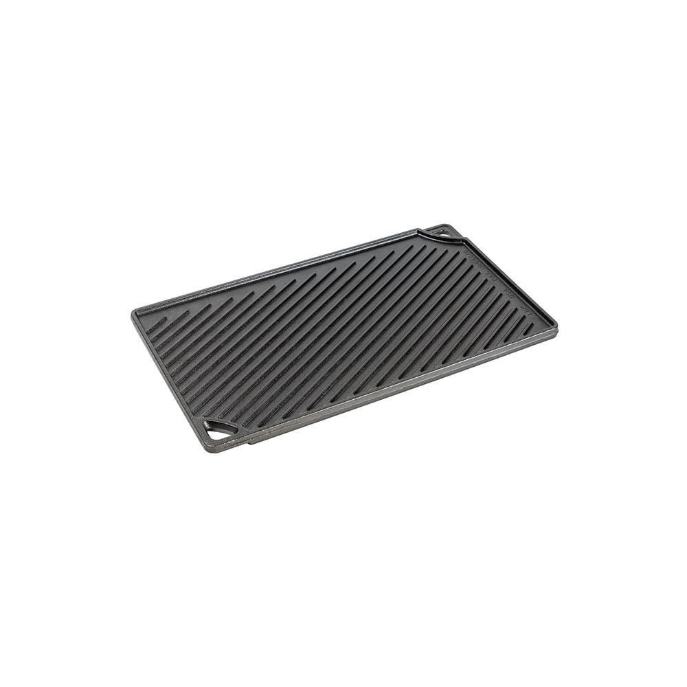 Buy Lodge Cast Iron Rectangular Reversible Grill Black Online | Danube ...