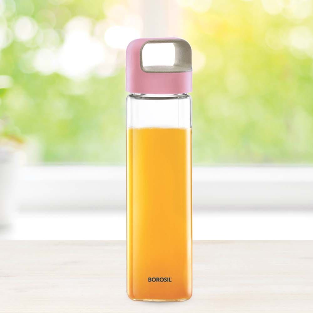 Buy Borosil Neo Glass Bottle-500Ml Pink - Bvunepnk550 Online | Danube ...