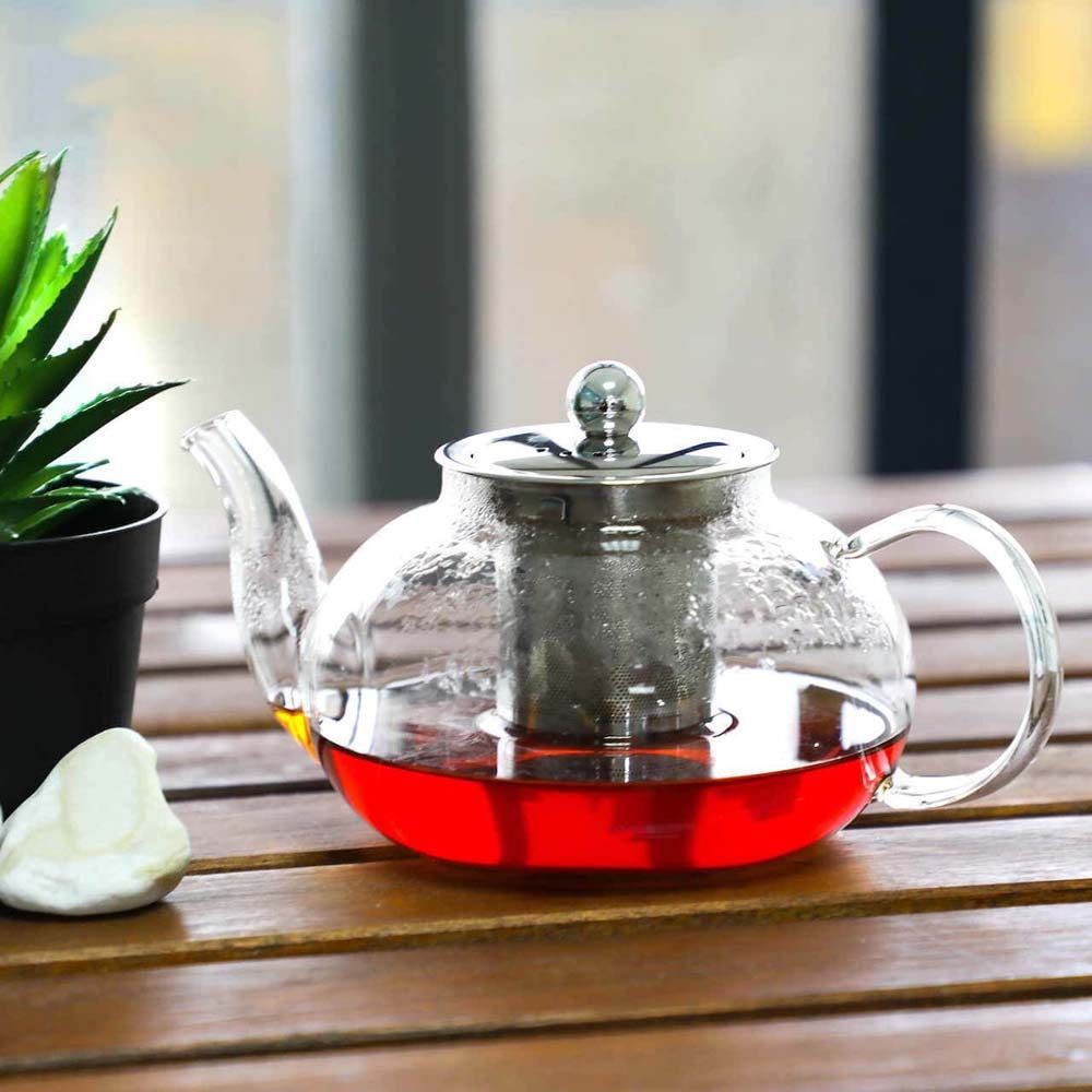 Buy Life Smile Glass Teapot with Infuser Online | Danube Home UAE