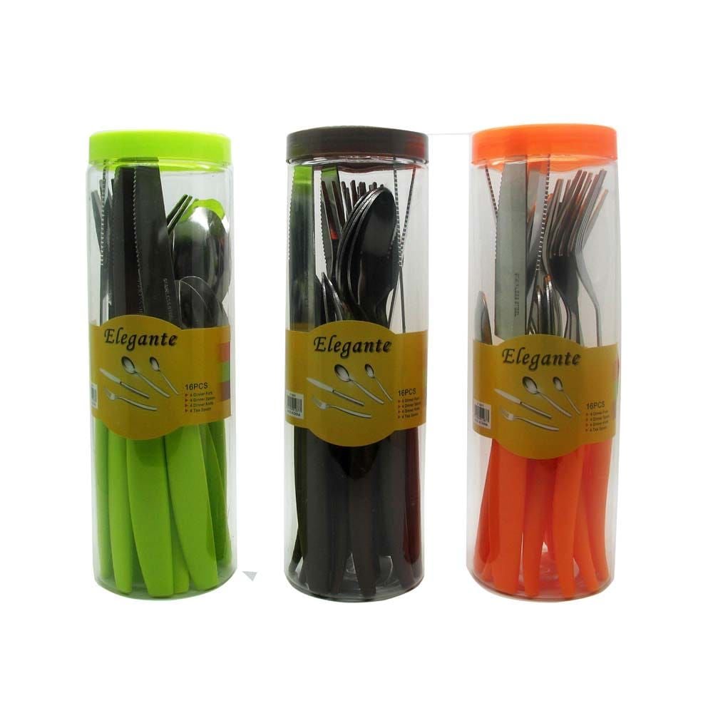 Buy Elegante Cutlery Set 16Pcs Set Assorted Color - Jt 10016 Online ...
