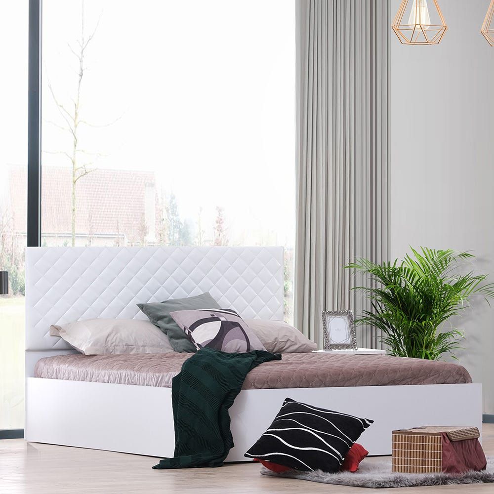 Buy Astoria 180X200 King Bed - White Online | Danube Home UAE