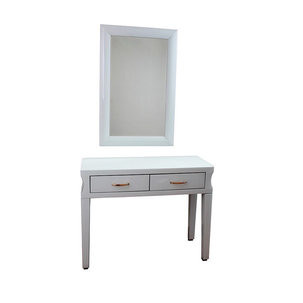 Buy Herman Console With Mirror - White Online | Danube Home UAE