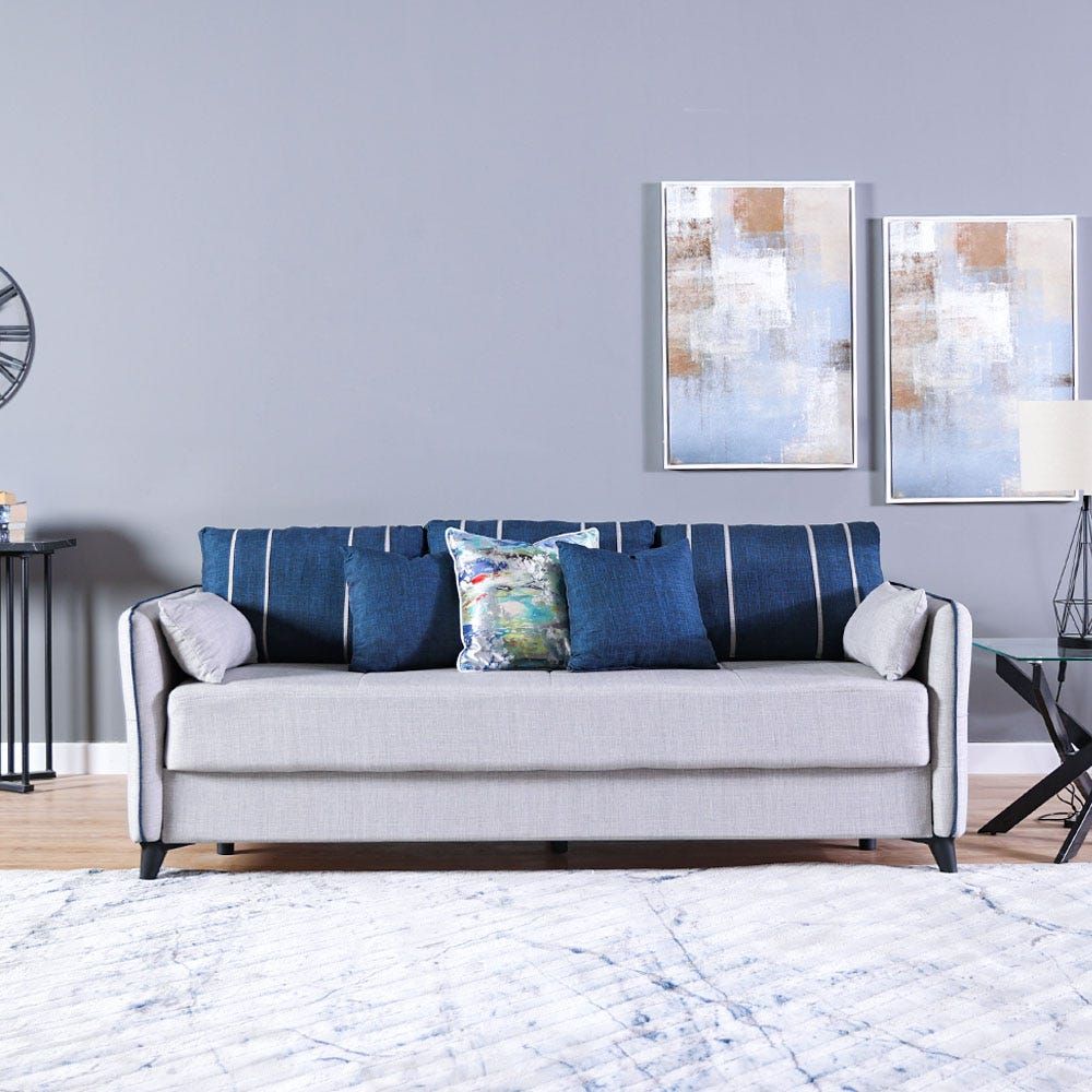 Panama 3-Seater Fabric Sofa