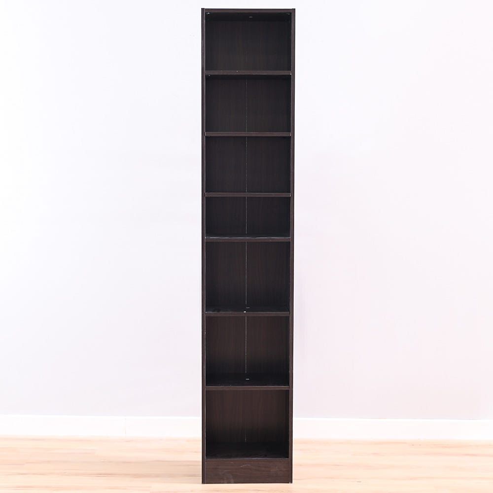Sanyun 6 shelves Modular Bookcase Narrow - Walnut
