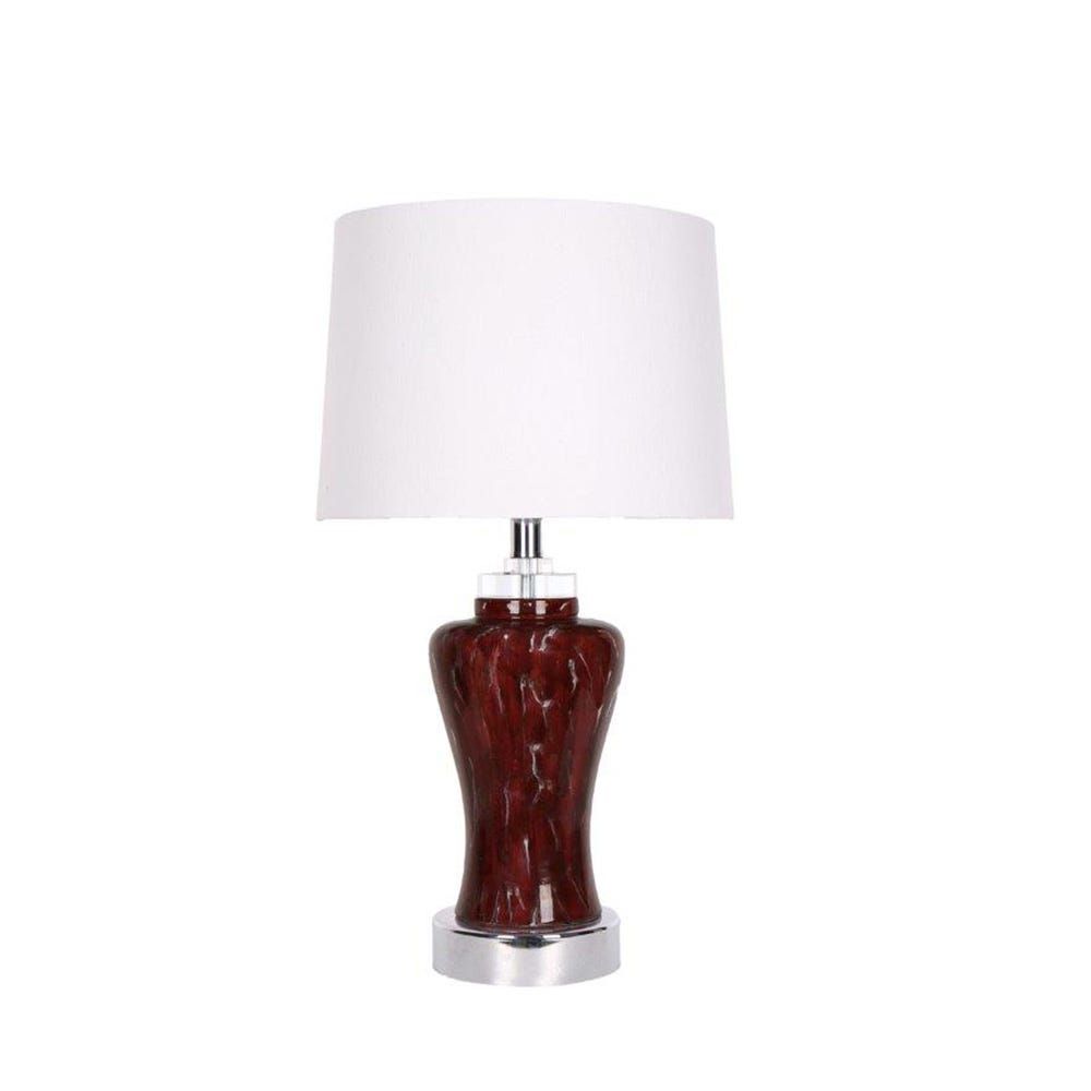 Shop Takeru Glass Table Lamp - White Online | Danube Home Qatar