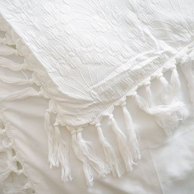 Buy Allure Kilanny 7- Piece Super King Comforter Set 260x260 Cm White ...