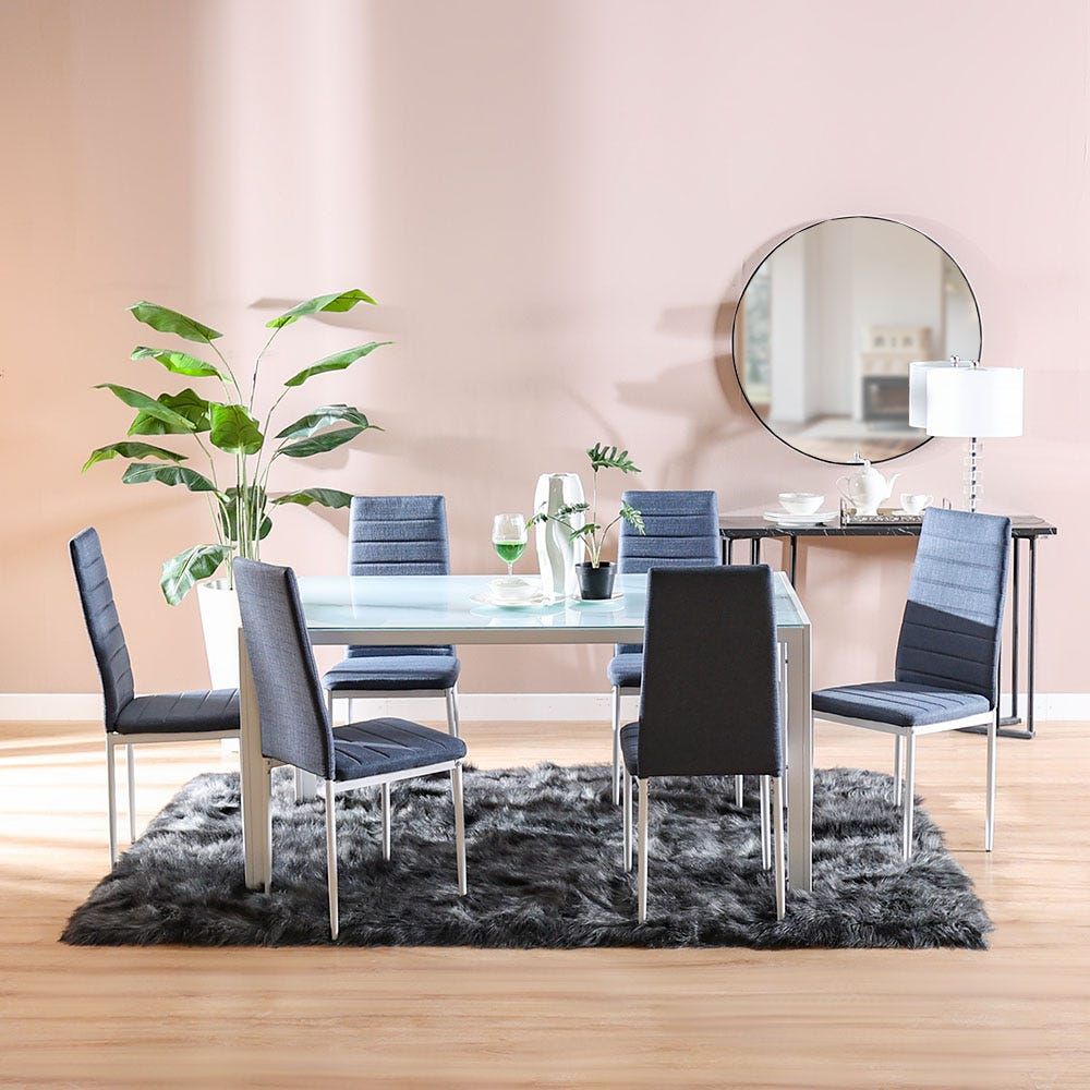 Shop Rhian 1+6 Dining Set - 2 Years Warranty Online | Danube Home Bahrain