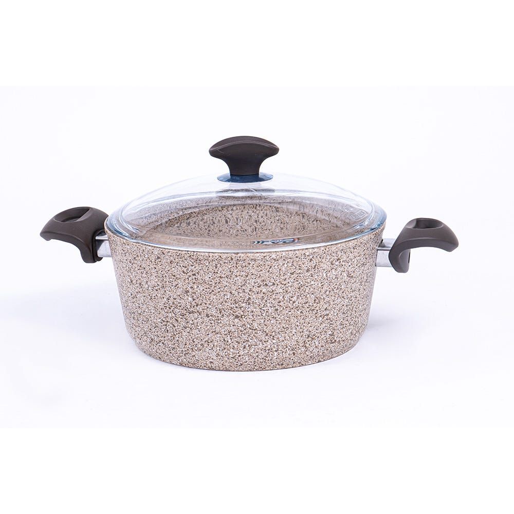 Buy Falez Premium Granite Deep Casserole Creamy-28 Cm Online | Danube ...