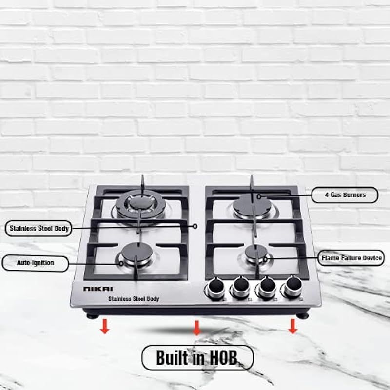 Nikai 4 burner gas stove store