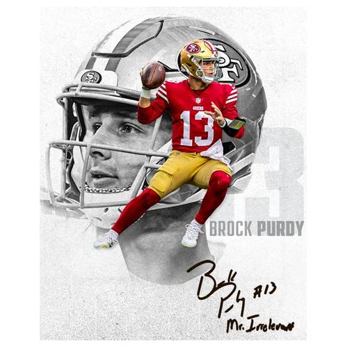 Buy ALAYRA Brock Purdy QB Signed Photo Autograph Print Wall Art Home ...