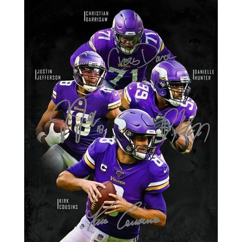 Buy ALAYRA Kirk Cousins Justin Jefferson Danielle Hunter Darrisaw ...