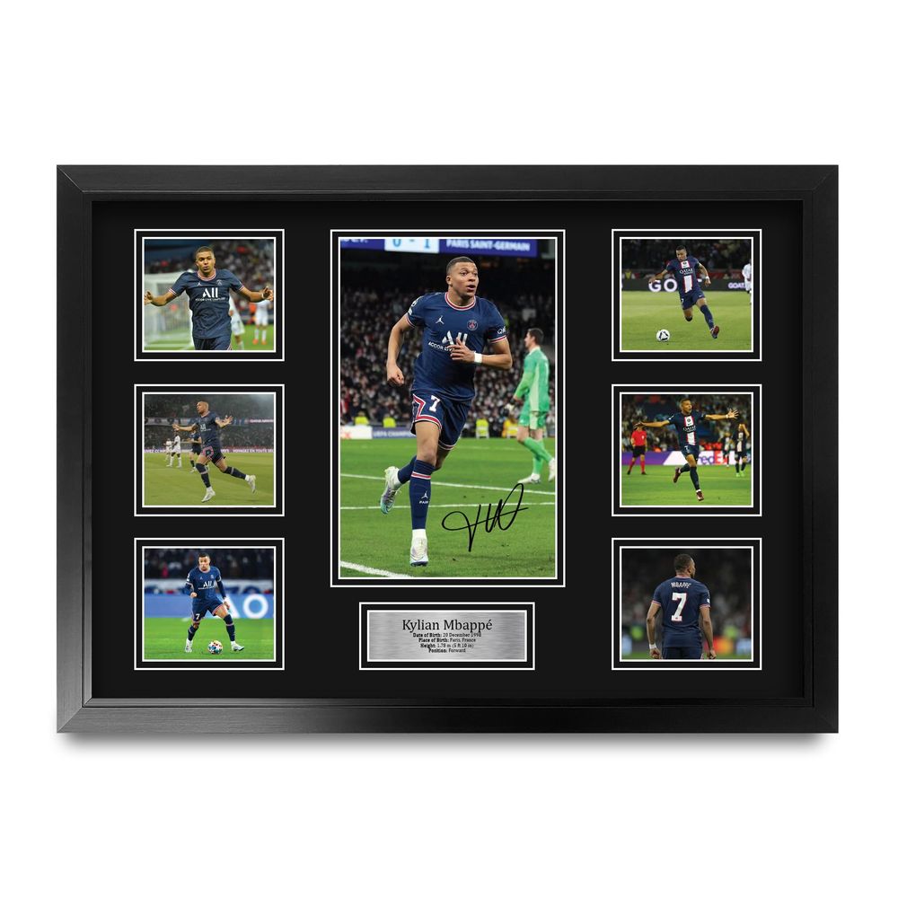 Buy ALAYRA Kylian Mbappe Paris Saint-Germain Printed Memorabilia Signed ...