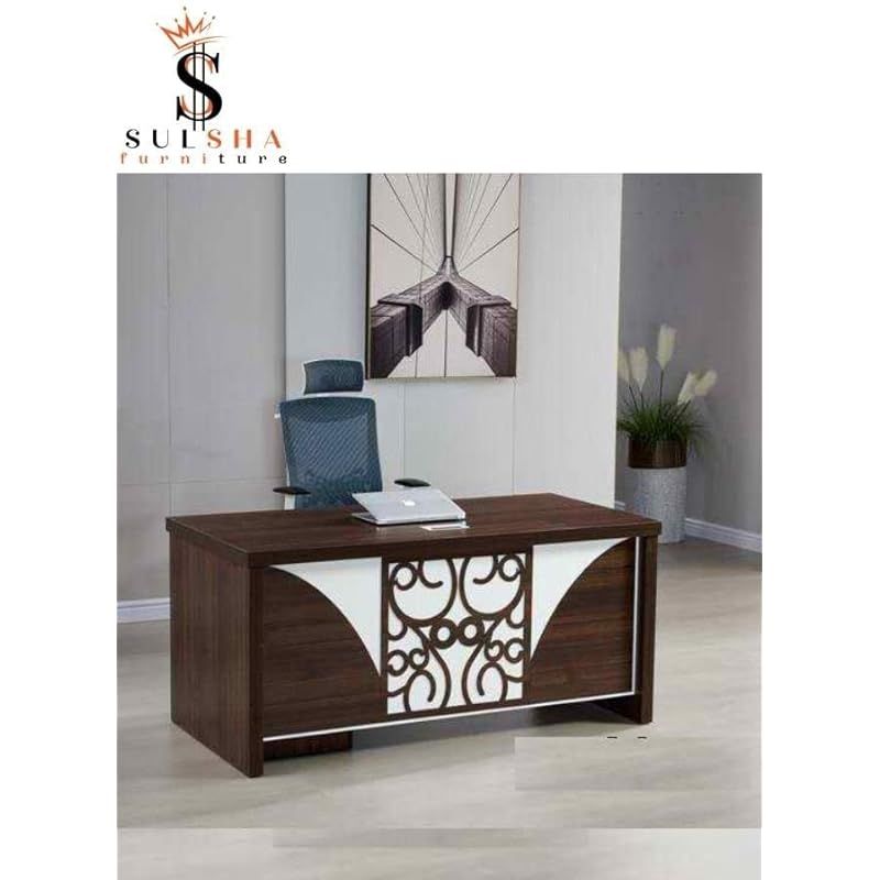 Buy Modern Office Table Computer Table With Lockable 3 Drawer And ...
