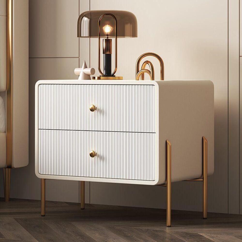 Buy Nightstand Bedside Table + Off White Online | Danube Home UAE