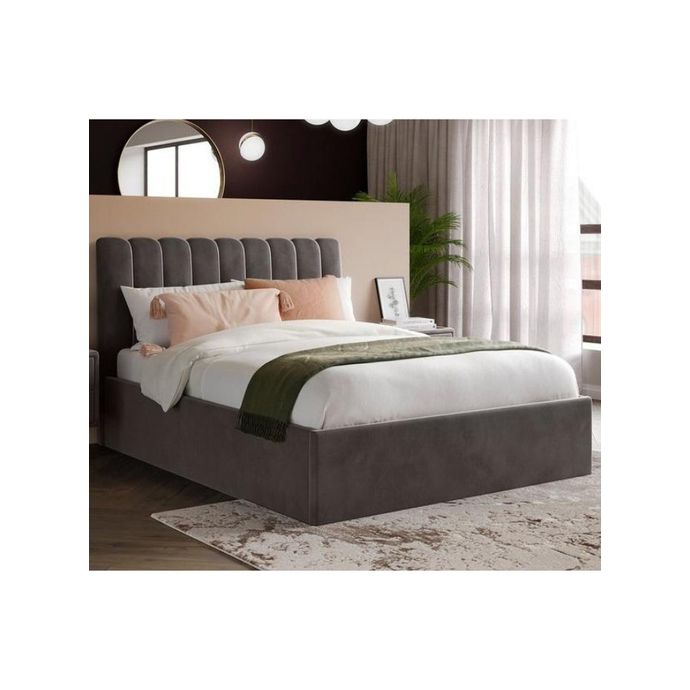 Buy Ember Eclipse Upholstered Large Twin Size ( 140 X 200 ) Dark Brown ...