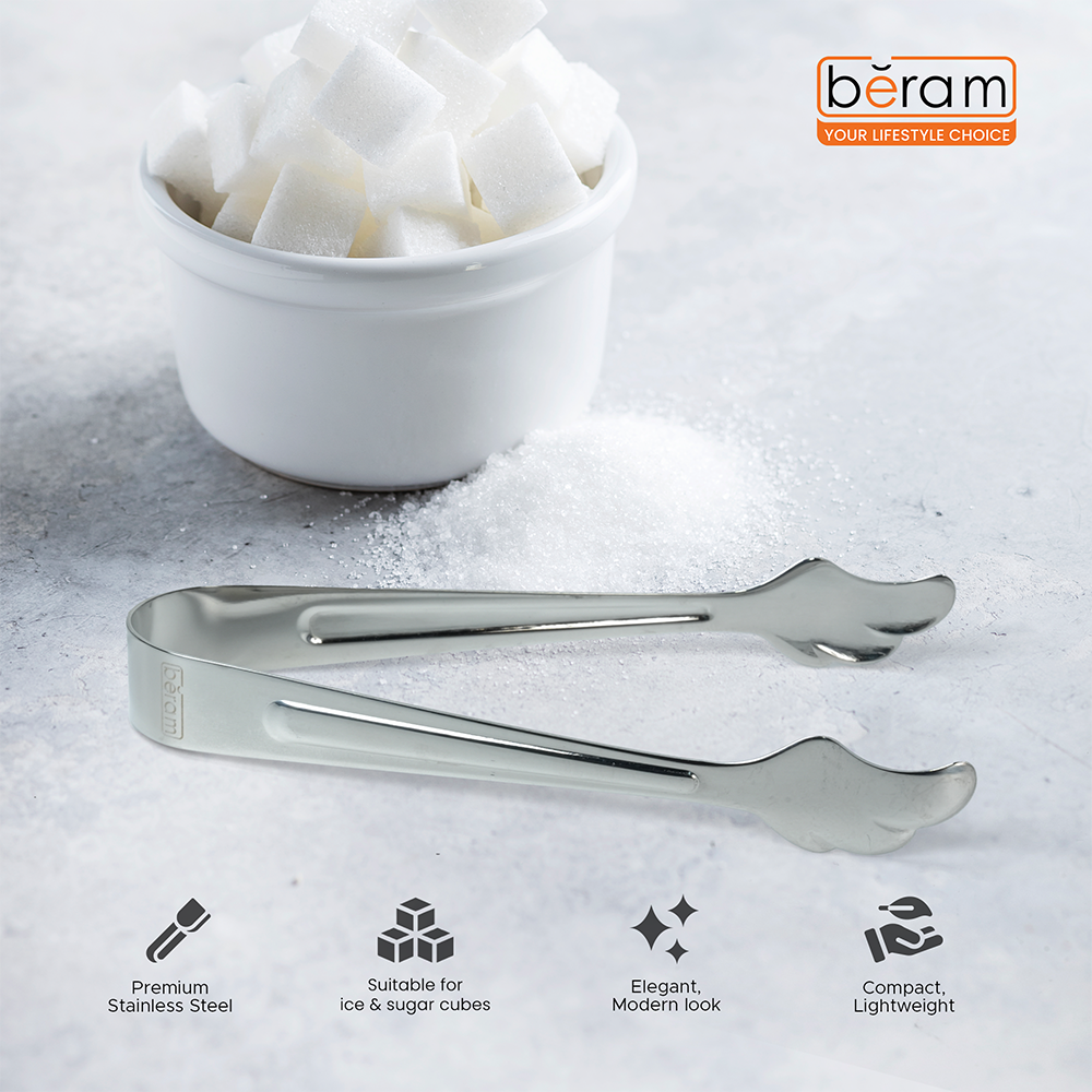 Buy BERAM Sugar Tongs, Leaf Shell Head Design, Premium 304 Stainless ...