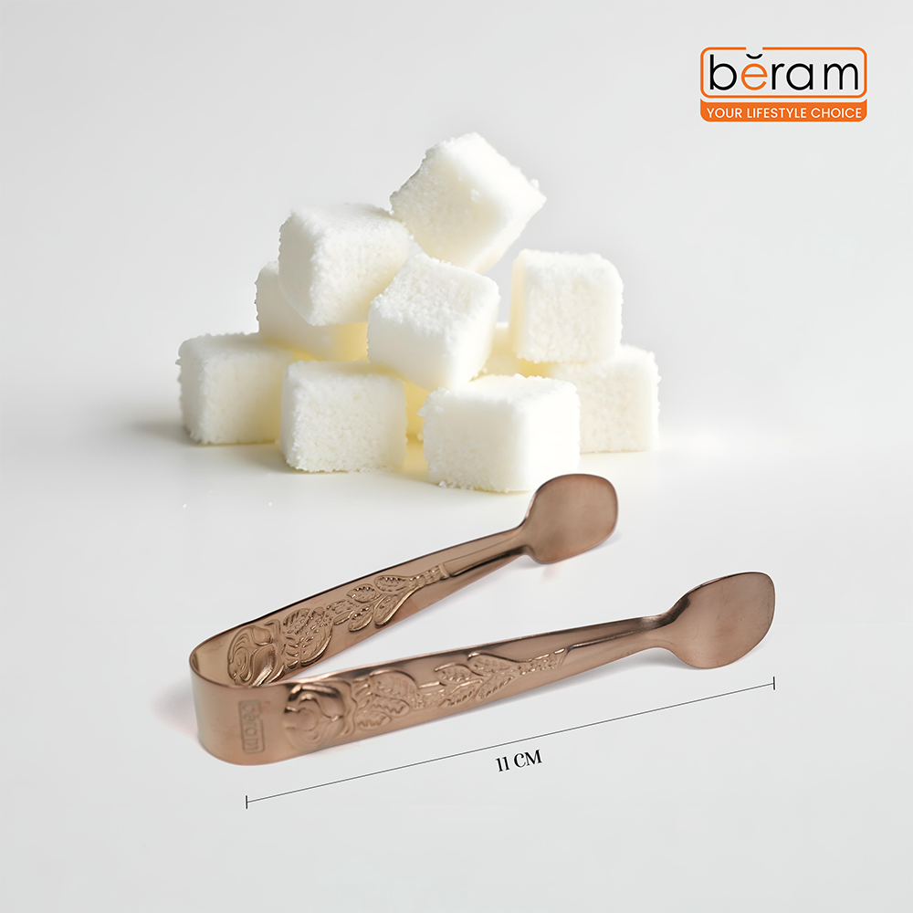 Buy Beram Sugar Tong – Stainless Steel Mini Tongs for Sugar Cubes, Ice ...