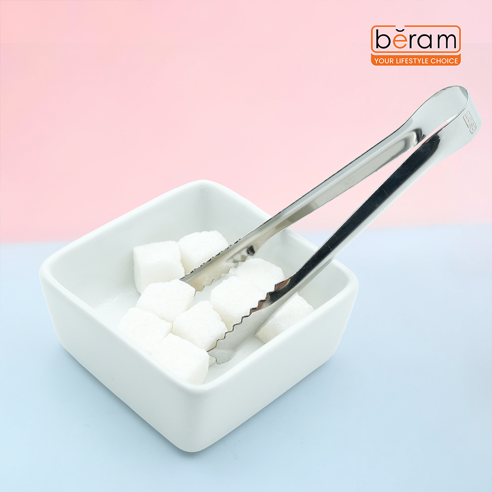 Buy Beram Sugar Tong – Stainless Steel Mini Tongs for Sugar Cubes, Ice ...