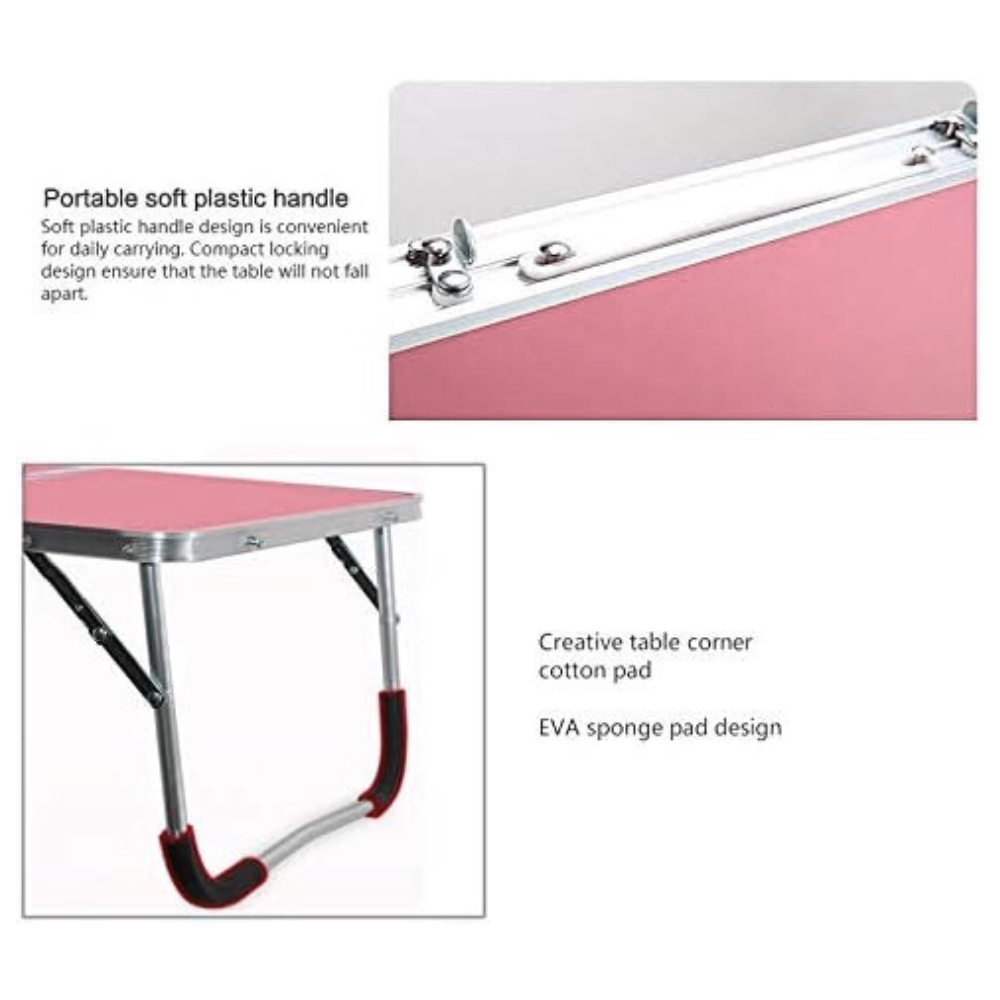 Buy Laptop stand Rubber Mat Adjustable Portable Laptop Table Folding ...
