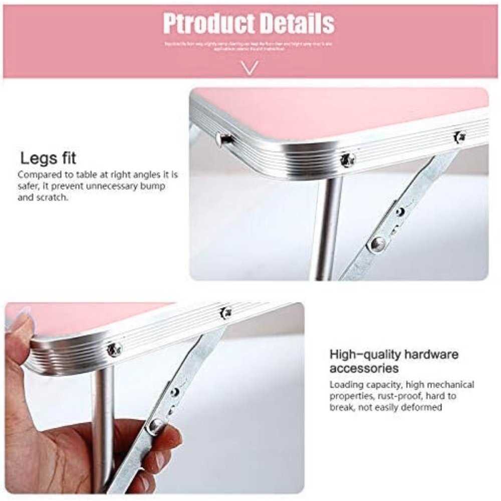 Buy Laptop stand Rubber Mat Adjustable Portable Laptop Table Folding ...