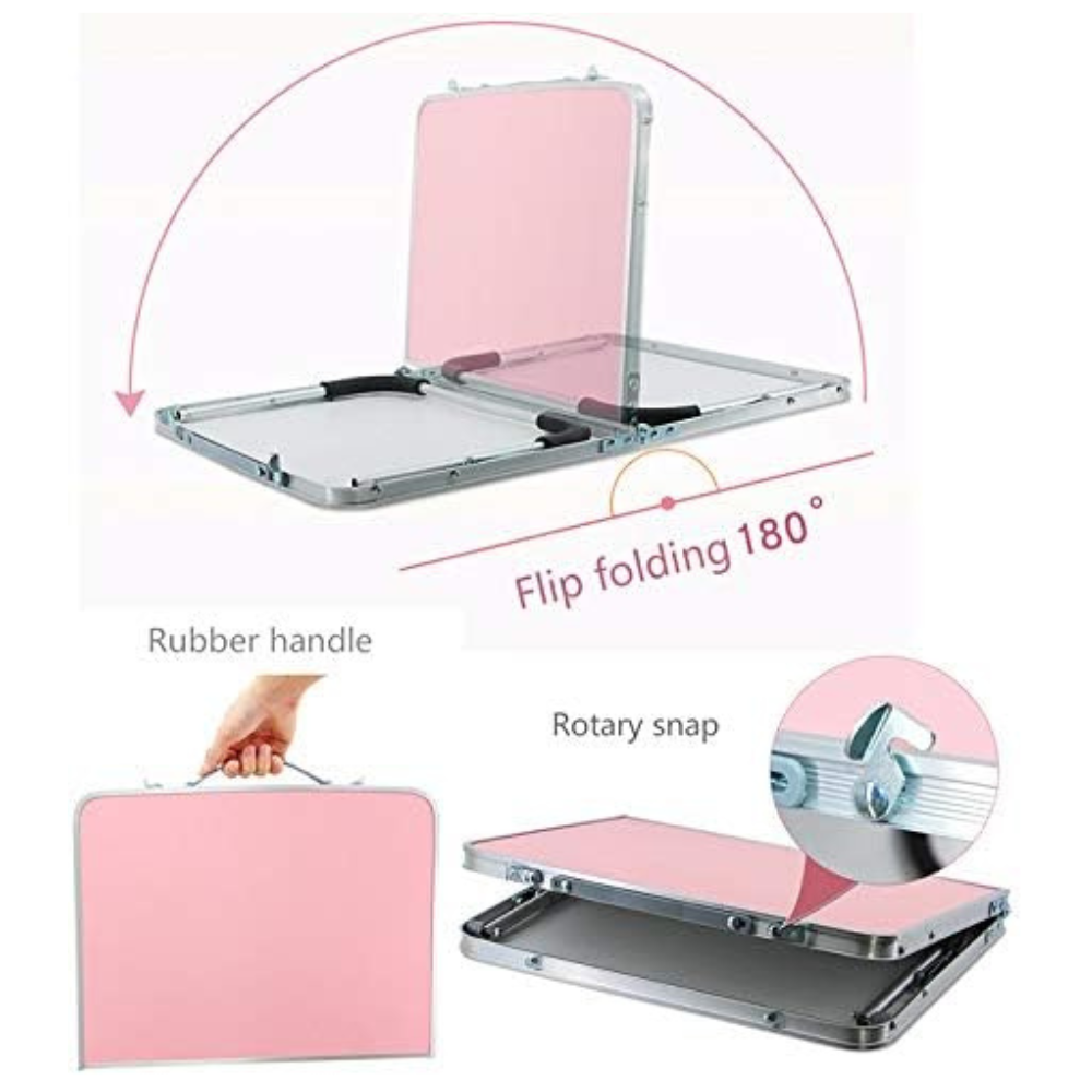 Buy Laptop stand Rubber Mat Adjustable Portable Laptop Table Folding ...