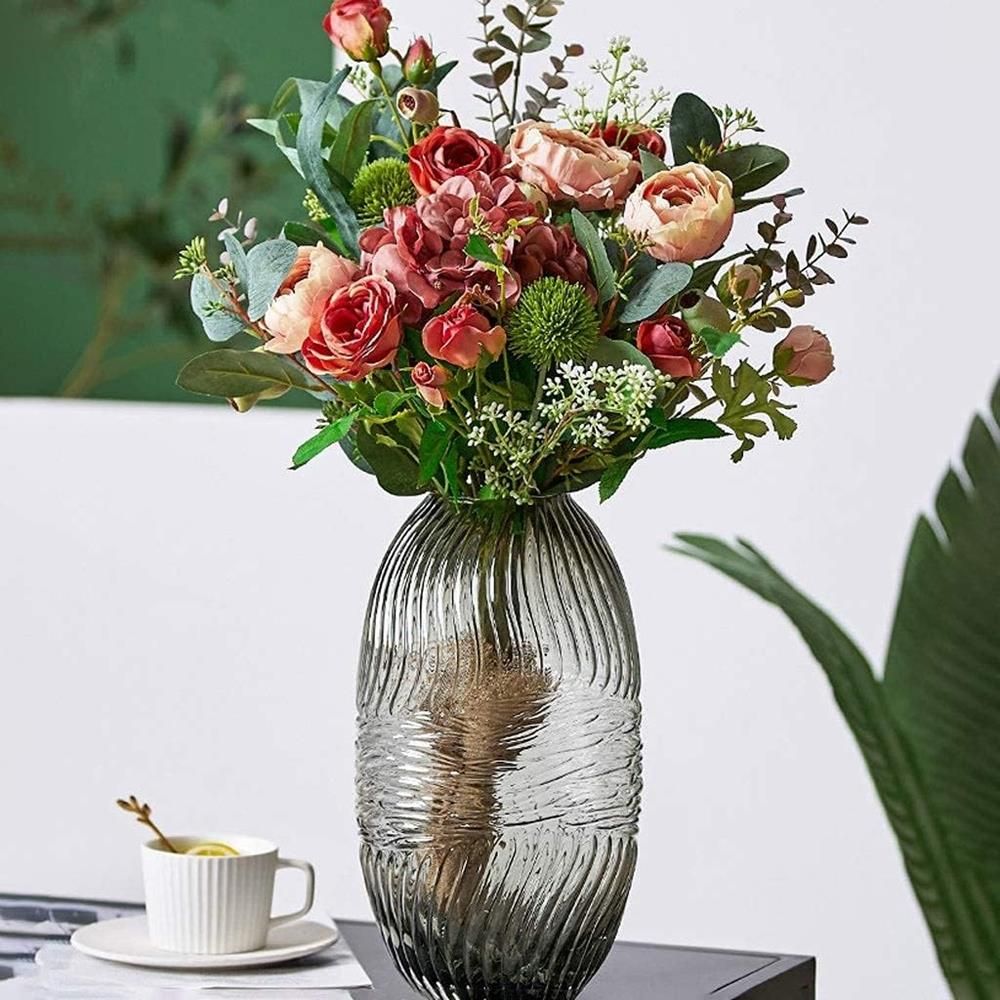 Buy Blush Glass Transparent Vase Size 30cm*17cm Online | Danube Home UAE