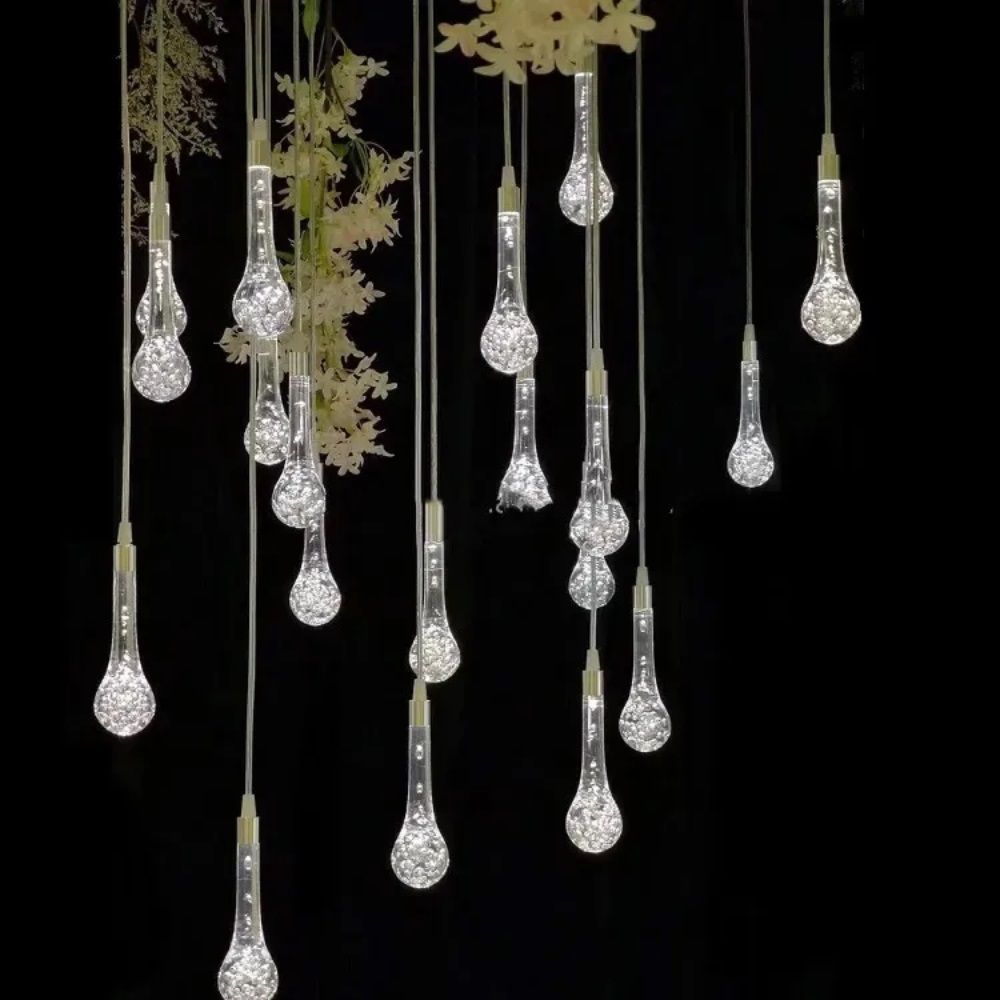 Buy Blush Elegant Transparent Drops LED Light Set of 10 Pcs with 3 Mtr ...