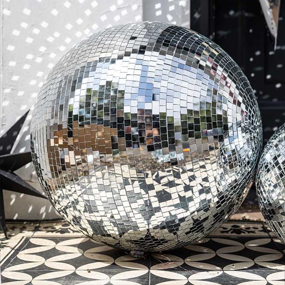 Buy Blush Silver Color Disco Ball Hanging D‚cor Size 20cm*20cm Online ...
