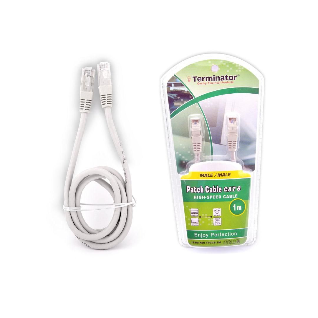 Buy Terminator Patch Cord Cable CAT6 1M Online | Danube Home UAE