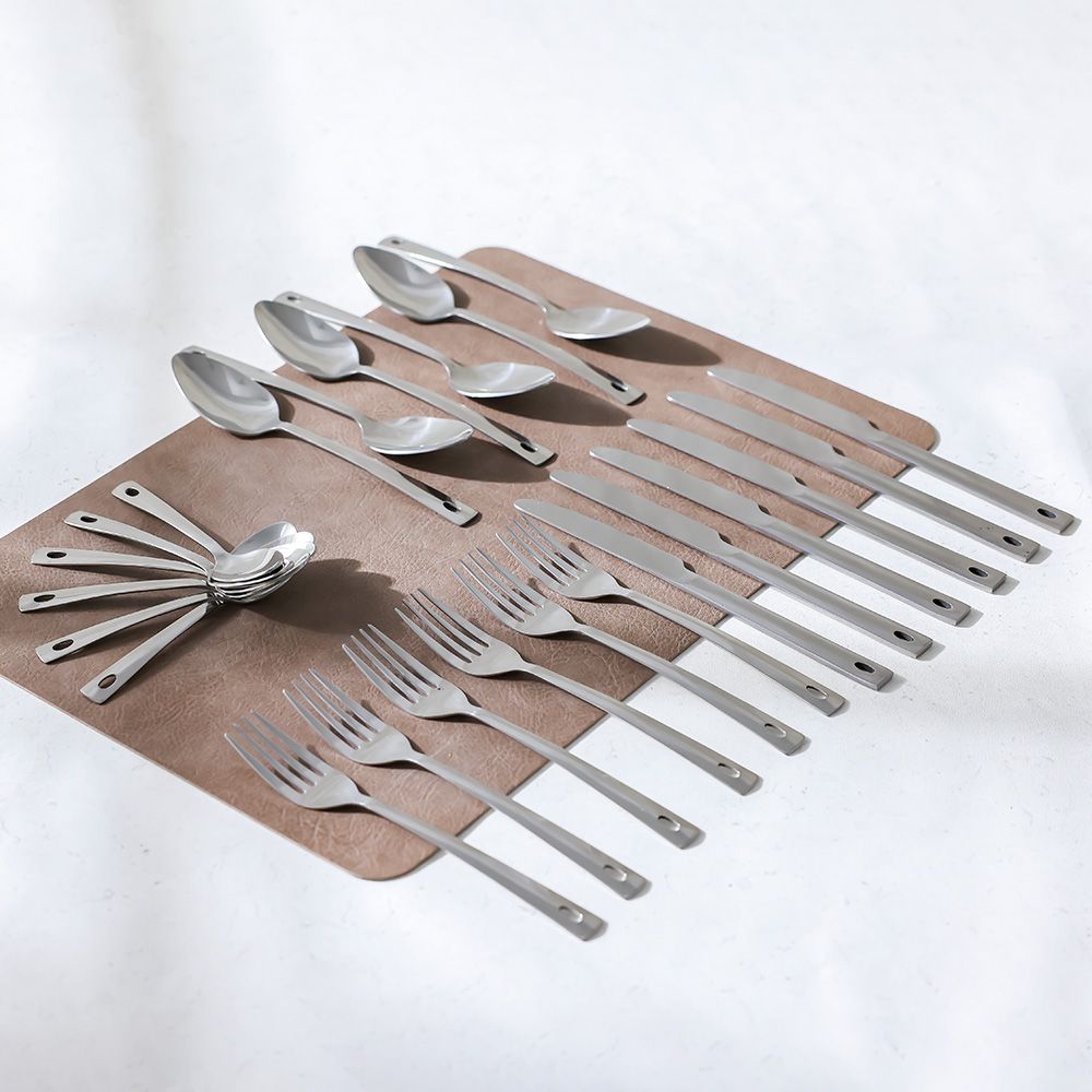 اشترِ Youthful bite 16-Piece Stoneware Dinner Set + 24 PC Cutlery Set ...