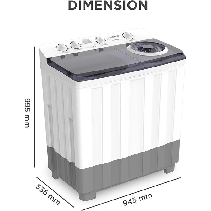 Buy KROME 15KG Twin Tub Semi-Automatic Washing Machine | Powerful Wash ...