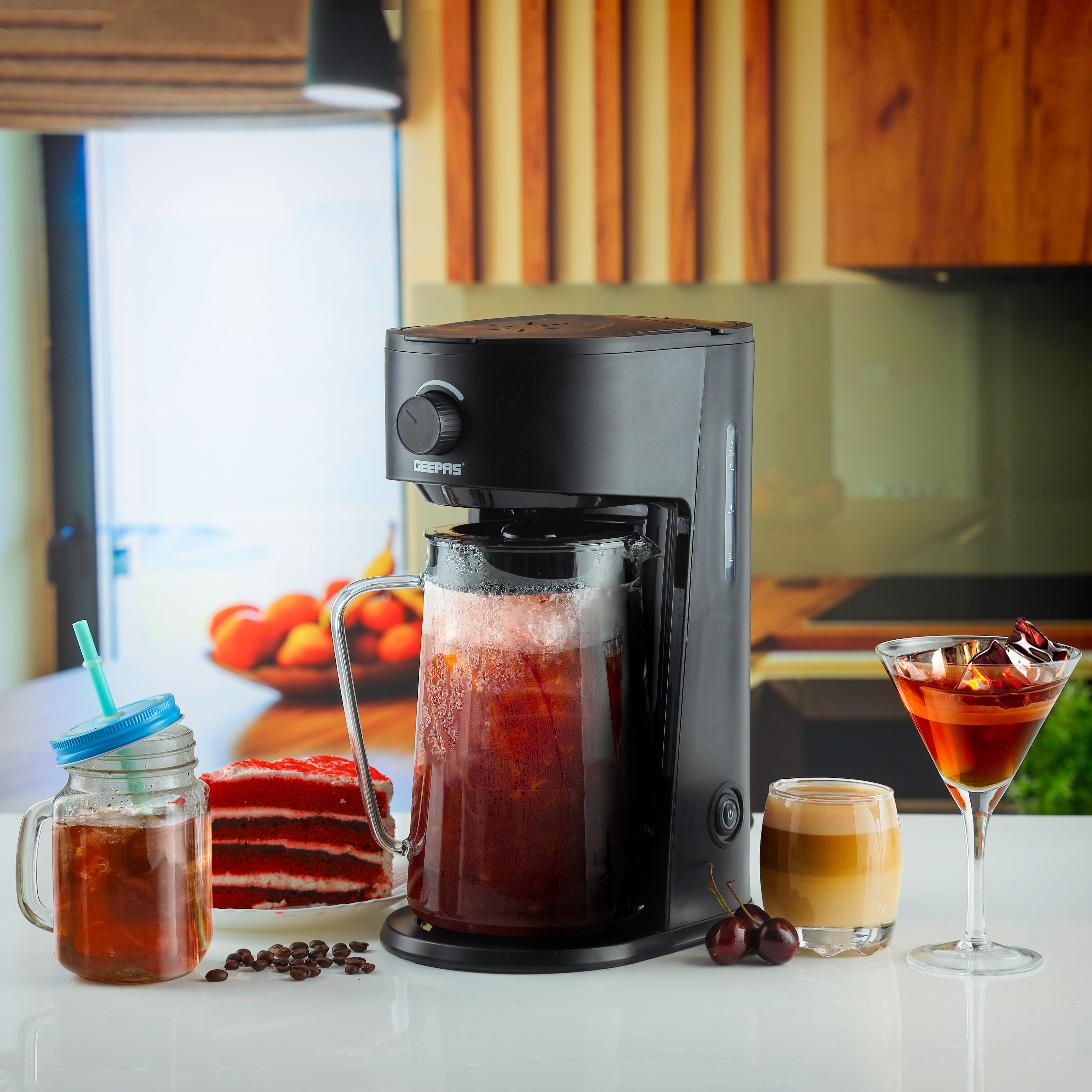 Buy Geepas Ice Tea/ Coffee Maker, With Permanent Nylon Filter, GCM41516 ...